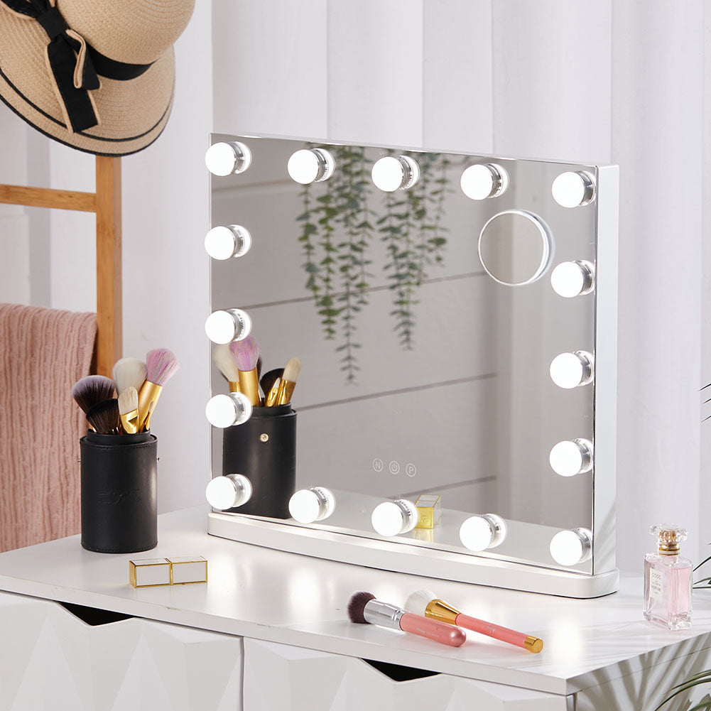 Rectangle Hollywood LED Lighted Cosmetic Mirror – Thehotsale